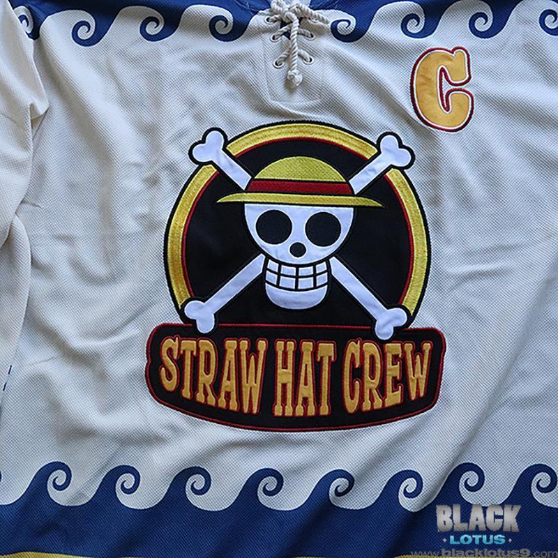 IN STOCK One Piece Straw Hat Crew Hockey Jersey Luffy 56 IN STOCK One Piece Straw Hat Crew Hockey Jersey Luffy 56