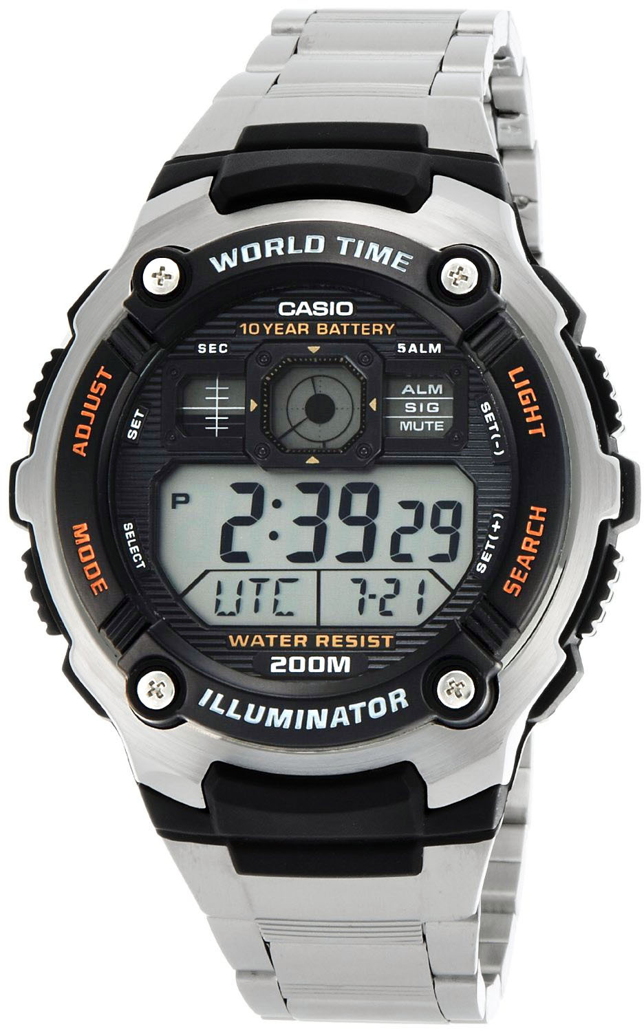 Men's Casio World Time Digital Sport Watch AE1000W-1BV for sale online ...