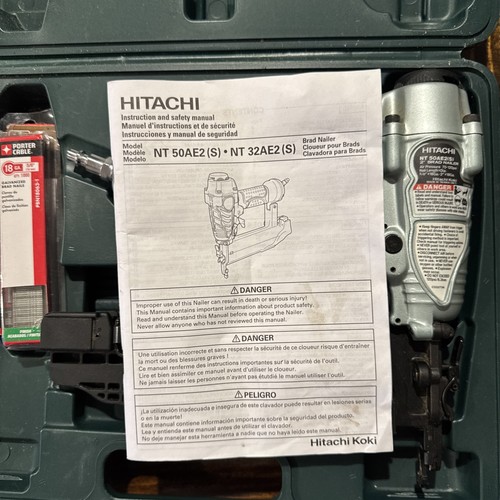 Hitachi NT50AE2 2" 18-Gauge Brad Nailer Kit | eBay