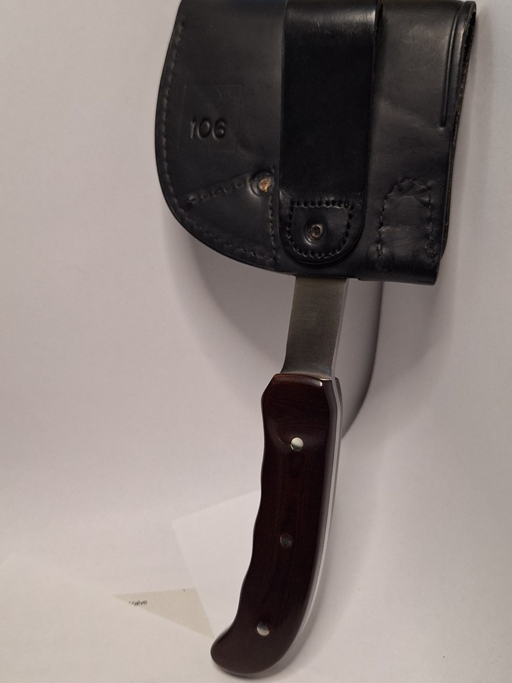 VINTAGE BUCK 106 HATCHET Camping Axe BURGUNDY MICARTA Pre Date Code ...