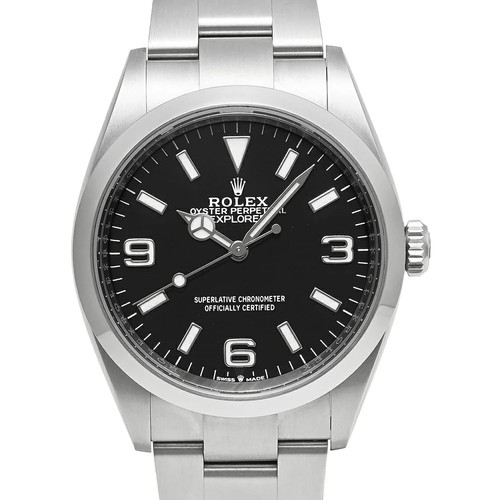 ROLEX Explorer 1 124270 Black Case Size 36mm x 36mm Men's Used Watch ...
