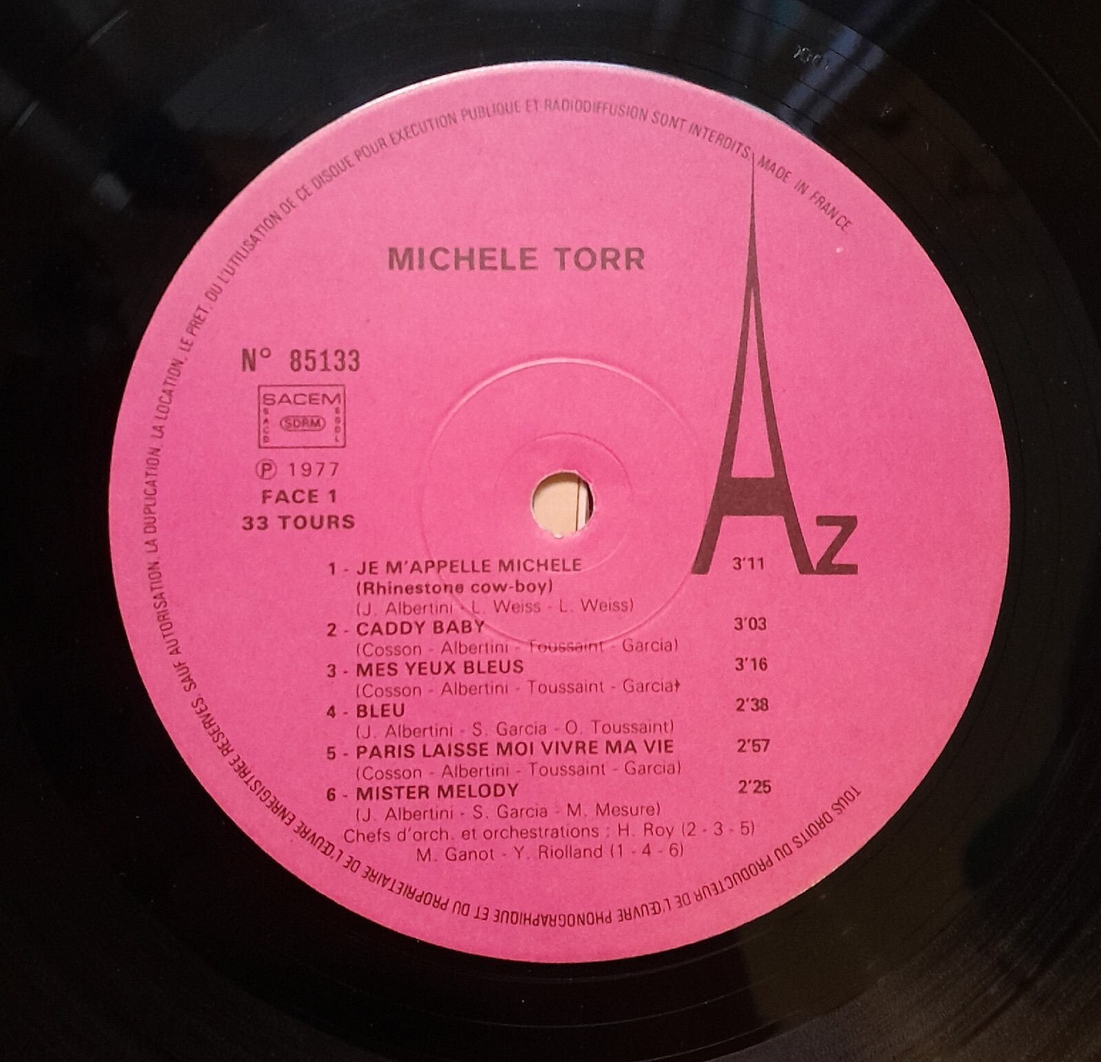 MICHELE TORR Un Disque D'amour DoLP 2LP RARE GATEFOLD, DIFFERENT MATRIX ...