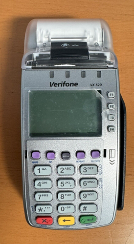VERIFONE VX520 CREDIT CARD MACHINE CTLS NAA DIAL/ETH 128/64 MB STD ...