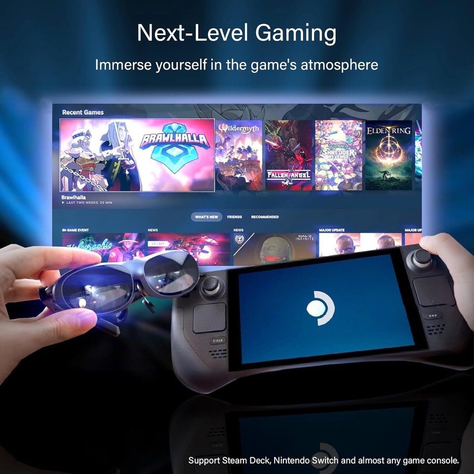 Rokid Max AR 3D Smart Glasses Micro OLED 360" HD Giant Screen for ...