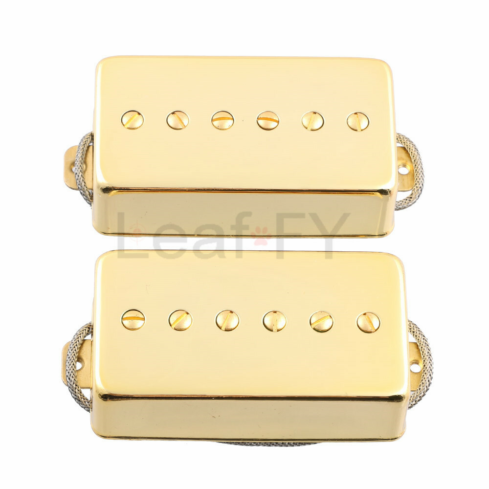 Alnico V Magnet Humbucker Sized P90 Guitar Pickup Set Gold Plated | eBay