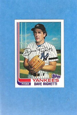 1982 Topps Dave Righetti Rookie RC #439 NM to MINT SHARP | eBay