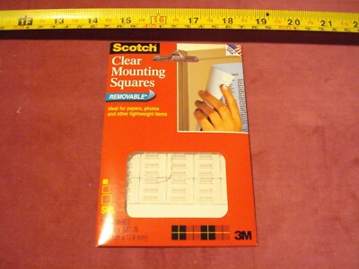 (1826.) Clear Removable Mounting Squares - 3M | eBay