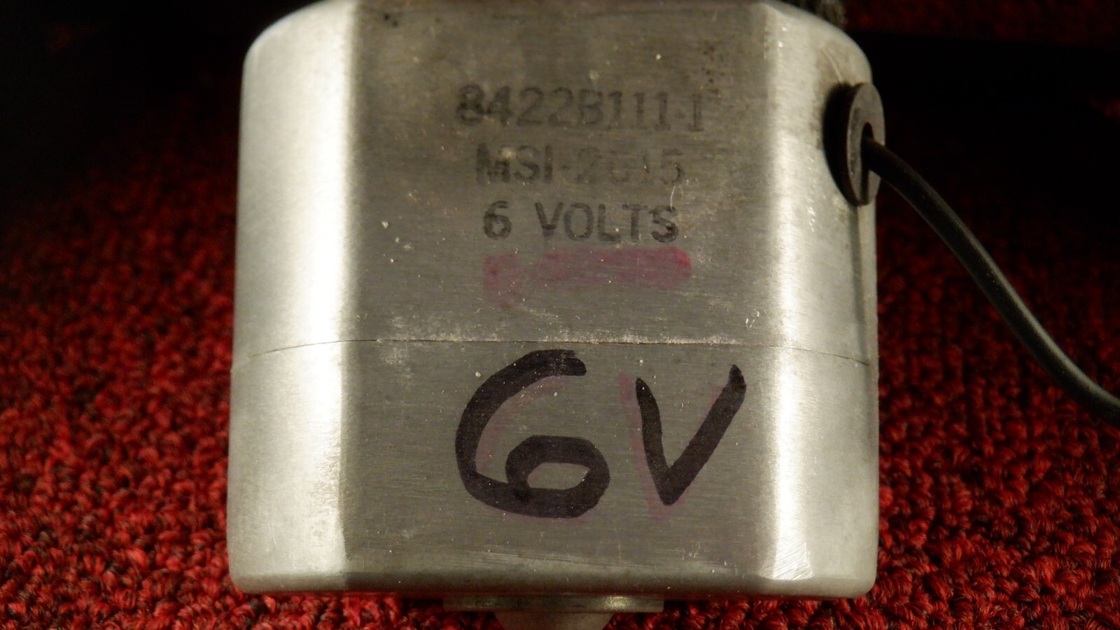 FEDERAL SIGNAL OVAL 6 VDC MOTOR TESTED FITS MOST CJ 184 SERIES LIGHTS ...