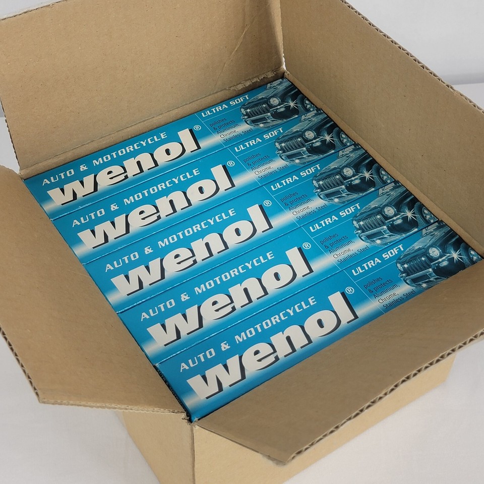 WENOL Case of 20 Blue Ultra Soft Metal Polish Aluminum Copper Chrome ...