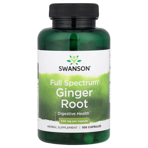Swanson, Full Spectrum® Ginger Root, 540 mg, 100 Capsules - Stomach ...