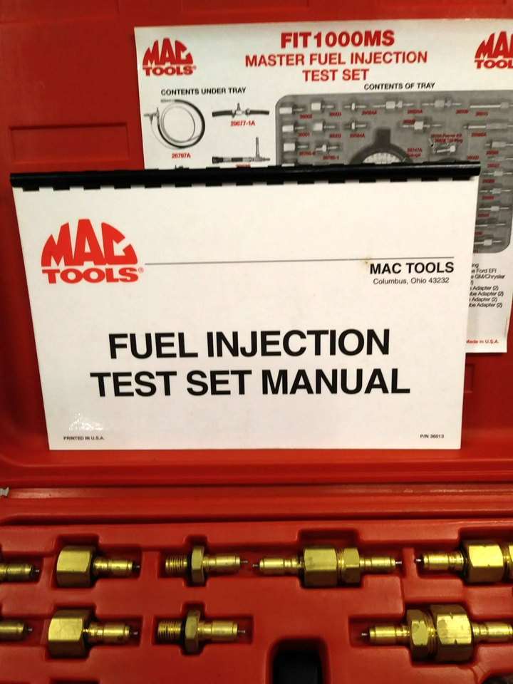 MAC- TOOLS MASTER FUEL INJECTION TEST KIT SET BRAND NEW CONDITION | eBay
