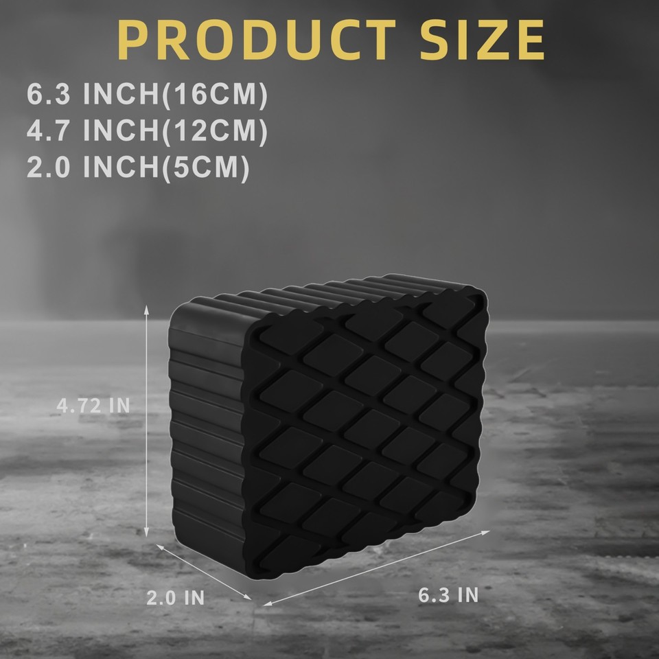 4X Solid Rubber Auto Lift Block Spacer Pad 4.1" x 3.1" x 2.5"for ...