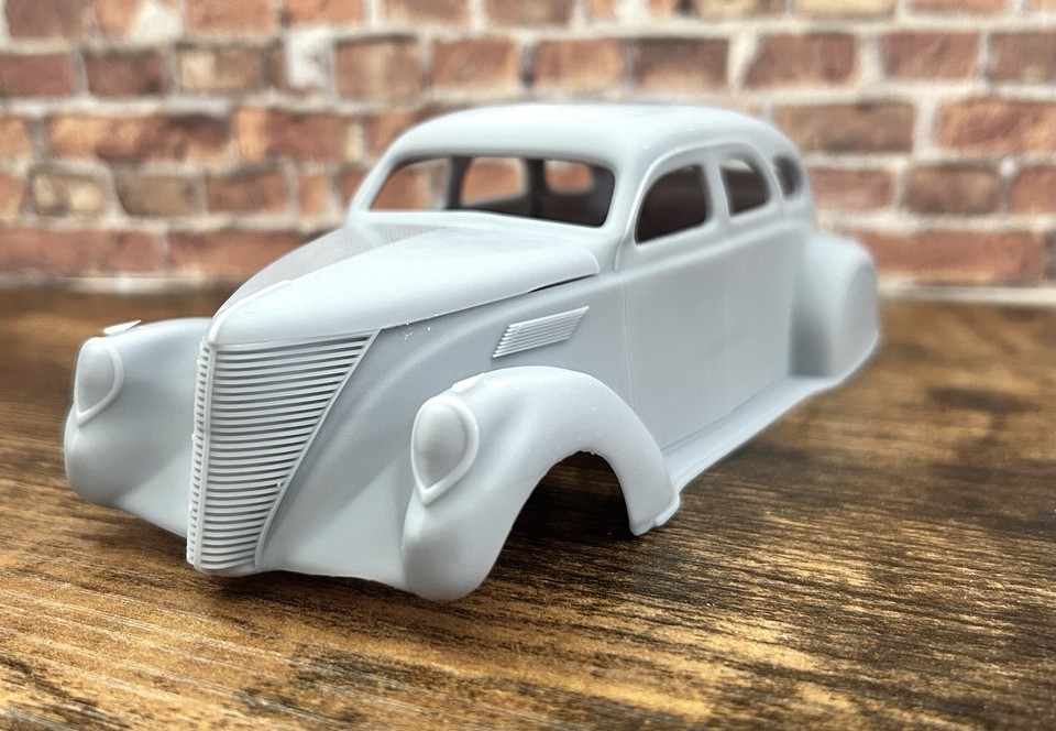 1/24 Scale: Chopped “1937 Lincoln Zephyr Sedan” Body. 3D Printed; Resin ...