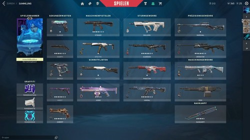 EU Valorant account, Gold 1, Chaos Paket und andere Skins im wert von ...