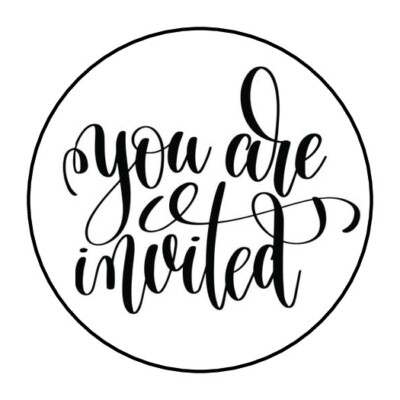 30 You are invited Envelope Seals Labels Stickers 1.5" Round | eBay