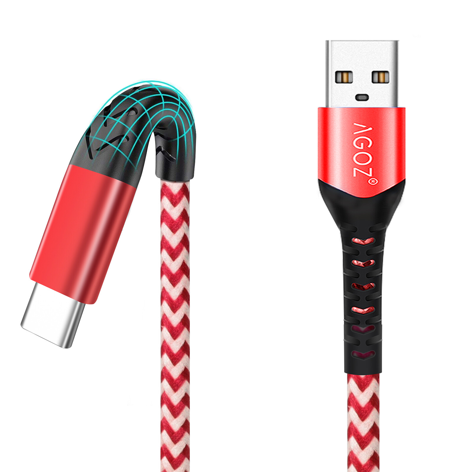 Red 6ft 10ft USB C Cable for Xbox Series X,Xbox Series S Controller ...