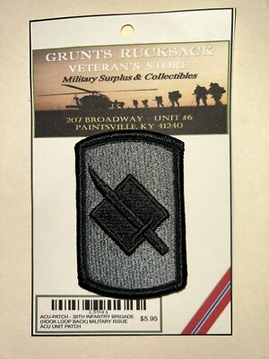 U.S. ARMY - 39TH INFANTRY BRIGADE (BCT) / ACU UNIT PATCH [HOOK/LOOP ...
