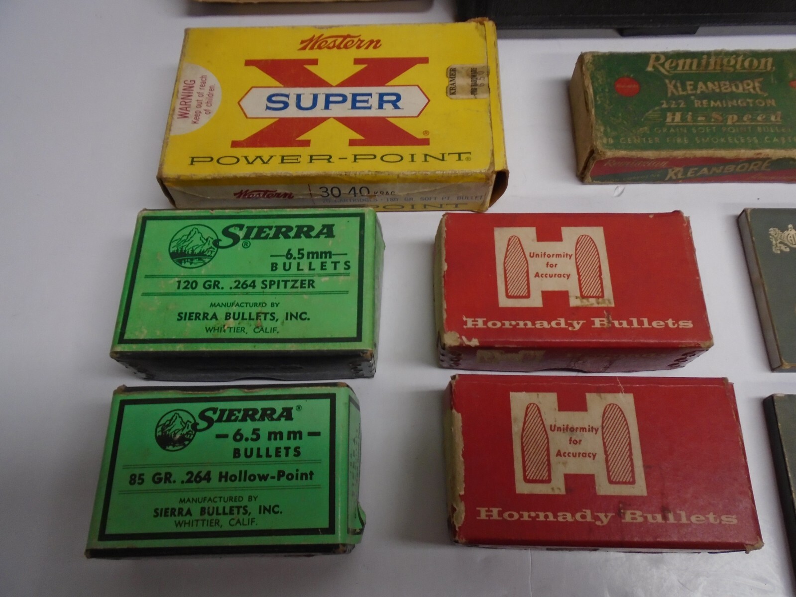 Vintage EMPTY RIFLE AMMO BOXES -Lot of (22)- Winchester, Remington ...