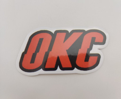 OKC Thunder NBA Waterproof Glossy Logo Decal Sticker 2"x1.4" | eBay