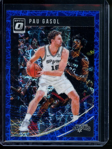 2018-19 Donruss Optic Blue Velocity PRIZM #141 Pau Gasol Spurs FREE ...