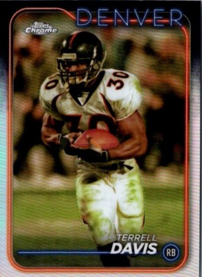 2024 Topps Chrome Terrell Davis Refractor #60 Denver Broncos Insert HOF ...