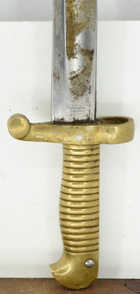 Civil War 1861 US Sharps New Model M1859 Rifle Ames 40520 Sword Bayonet ...