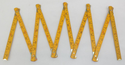 Vintage Wooden 78" Folding Extension Ruler VY | eBay