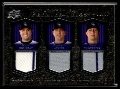 2008 Upper Deck Premier Trios Matt Holliday/Garrett Atkins/Troy ...