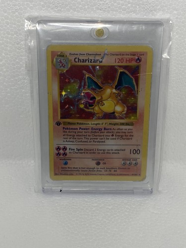 1999 Pokemon Base Set 4/102 Charizard Shadowless 1st Edition Holo | eBay