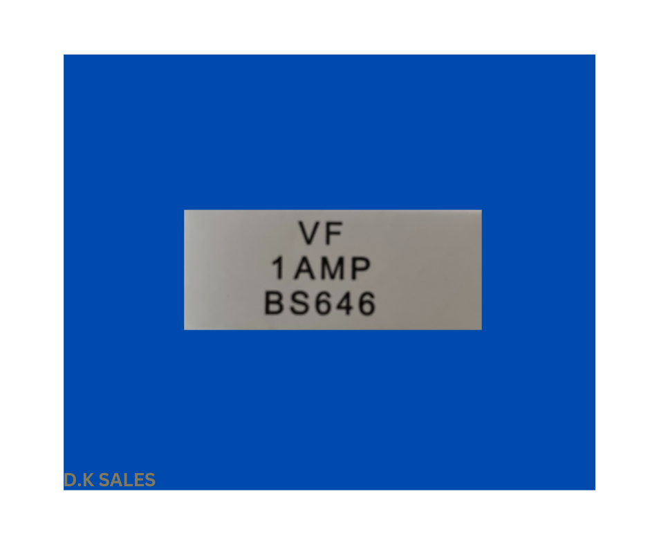 1 Amp Fuse BS646 Toothbrush Bathroom Shaver Adapter Plug Fuses Pack of ...