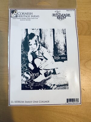 Cornish Heritage Farms Sweet One Collage, Unmounted Rubber Stamp. New ...