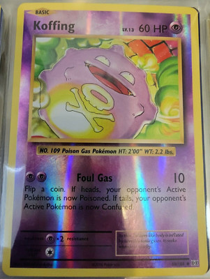 Reverse Holo Foil Koffing # 50/108 XY Evolutions Set Pokemon Cards NM ...
