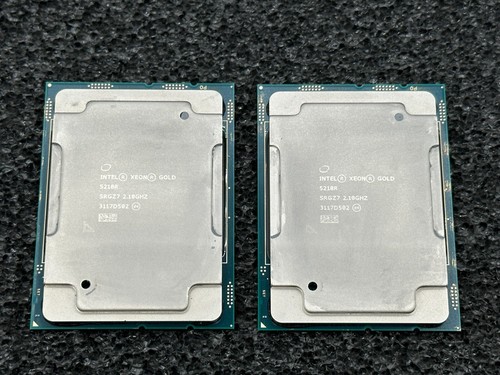 (2) Intel Xeon Gold 5218R 20-Core 2.1GHz SRGZ7 Cascade Lake-SP CPU ...