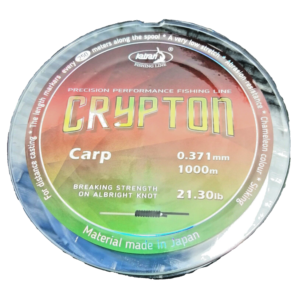 KATRAN CRYPTON CARP FISHING LINE 0,371mm, 21.30LB, 1000M | eBay UK