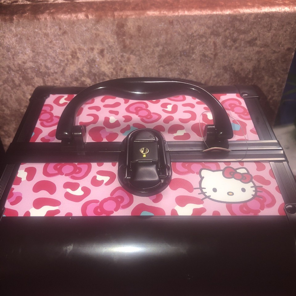 Sanrio Hello Kitty x Impressions Slay Cube Pink Leopard Travel Makeup ...