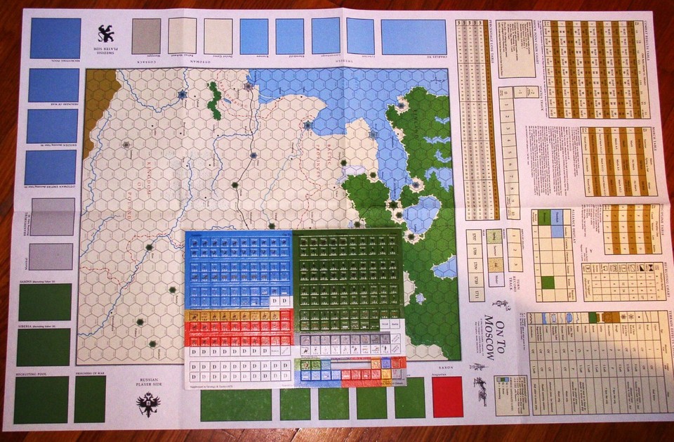 ONTO MOSCOW; SWEDEN vs RUSSIA 1700-1721 - S&T #171 - Unpunched with ...