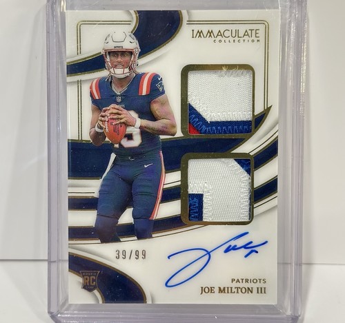 2024 Panini Immaculate Joe Milton III #ISPR-JMN Signature Patches ...