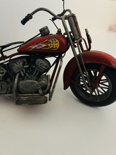 Motorcycle Handmade Metal American Chopper Red W/flame | eBay