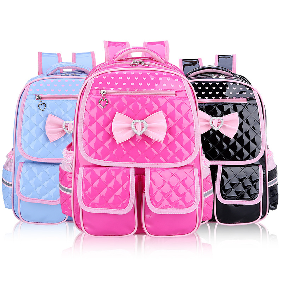 Kids Waterproof Schoolbag 4 Pink Backpacks For Girls Cute School Bags ...