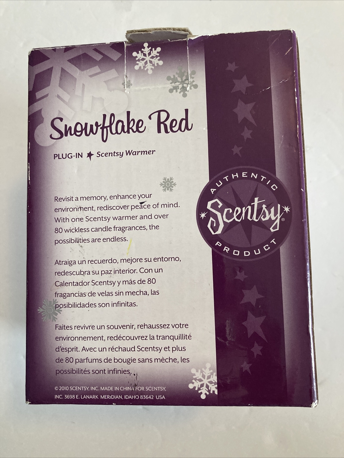 Scentsy Snowflake Red Holiday Collection Plug In Warmer | eBay