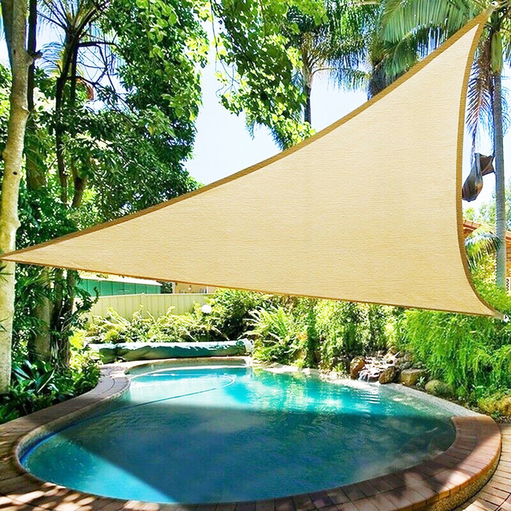 Patio Sun Shade Sail Sunscreen Garden Canopy Awning 90% UV Block ...