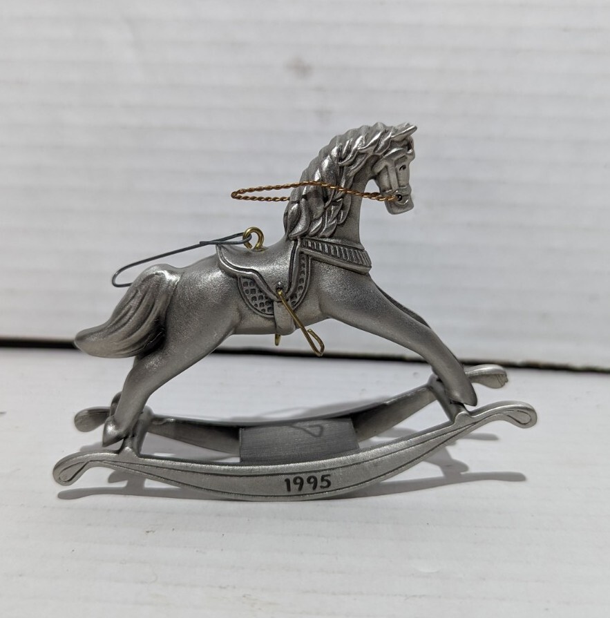 Hallmark Keepsake Ornament 1995 Pewter Rocking Horse | eBay