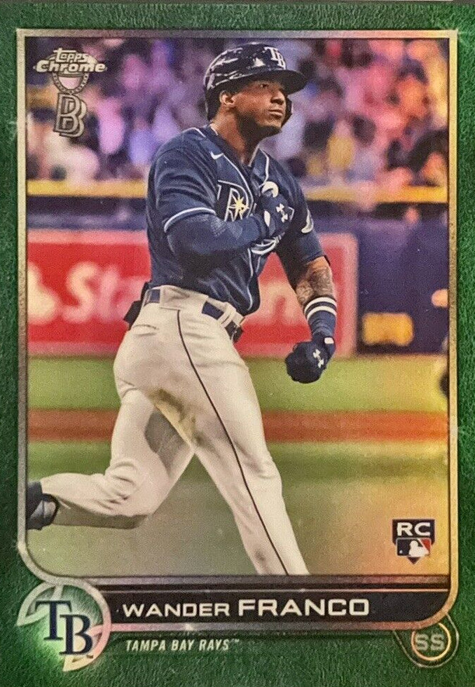 2022 Topps Chrome - Green Refractor #35 Wander Franco /99 (RC) for sale ...