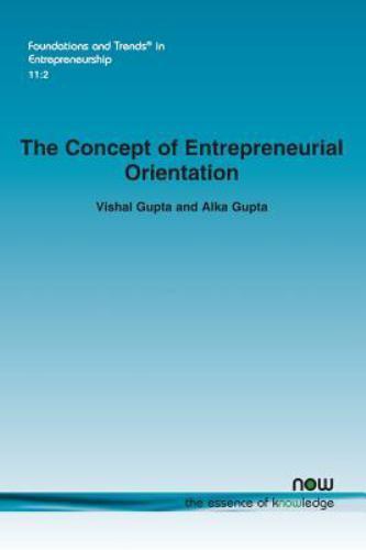 Foundations and Trends in Entrepreneurship Ser.: Concept of ...