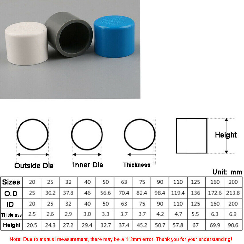 Kiowa Ltd 50mm Plain Pvc Blanking Cap
