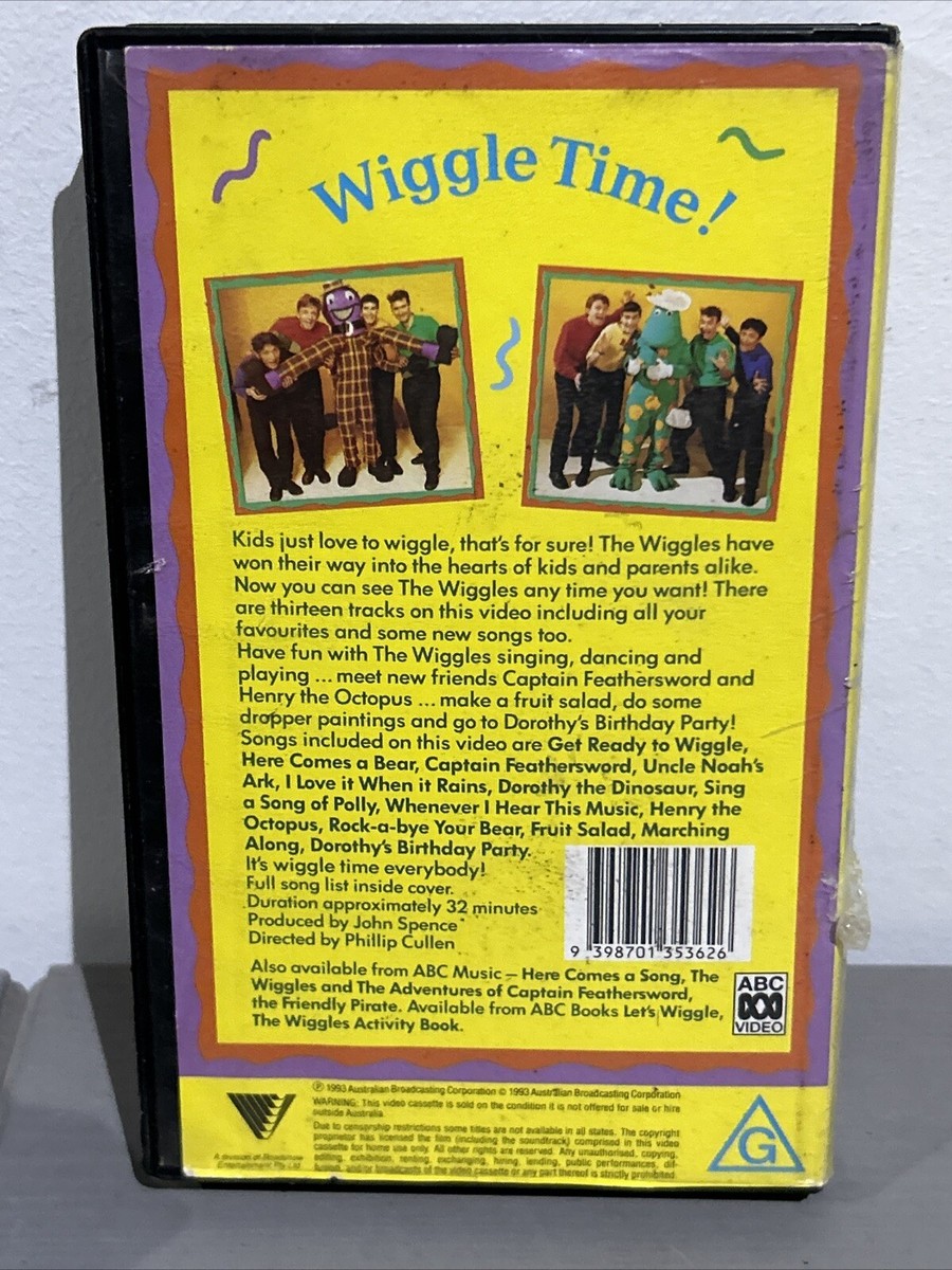 The Wiggles Vhs Wiggle Time Abc For Kids Childrens 1993