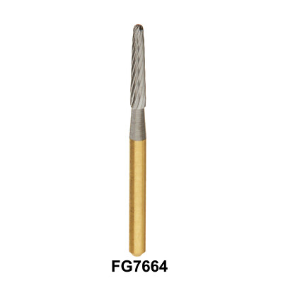 Dental Tungsten Carbide Burs Drill Trimming & Finishing Round End Taper ...