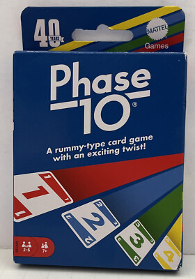 Phase 10 [New ] Card Game Mattel Rummy-type game with a twist cards are ...