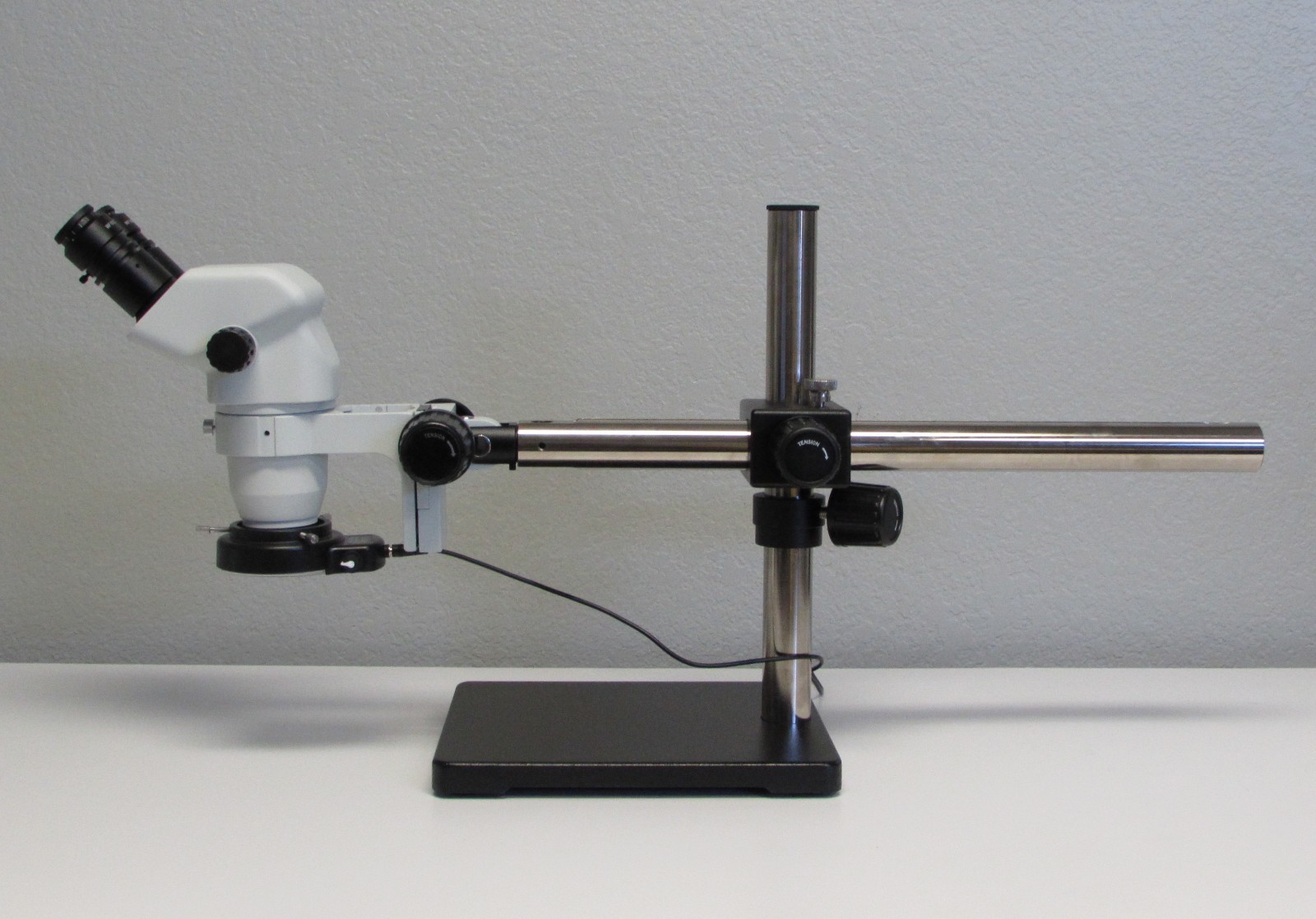 NEW McBain SZ-745 Stereo Zoom Microscope 6.7X - 45X + 144 LED Ring + Boom Stand | eBay