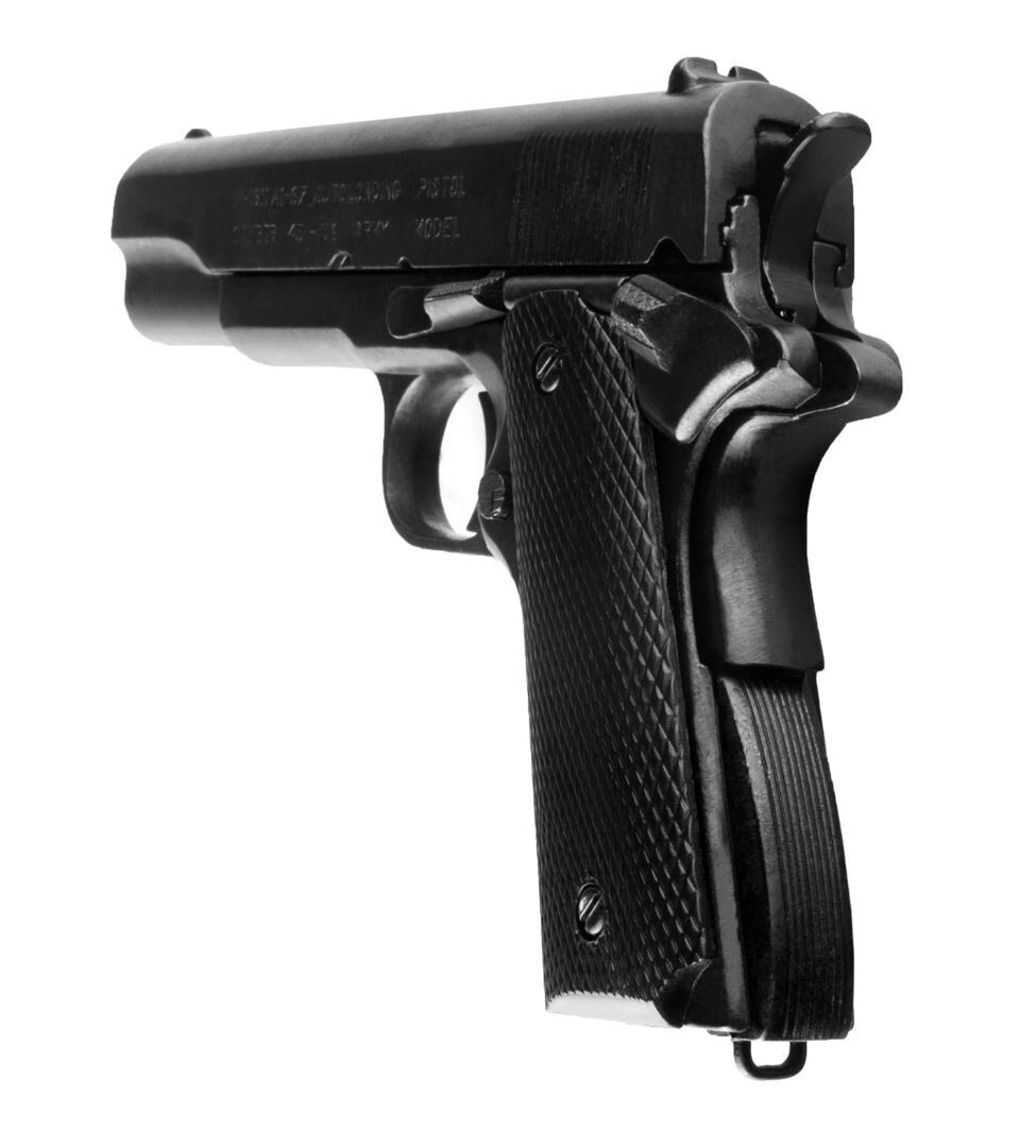 Denix 1911 A1 Non-Firing Replica Realistic Size Metal Prop Gun Black ...